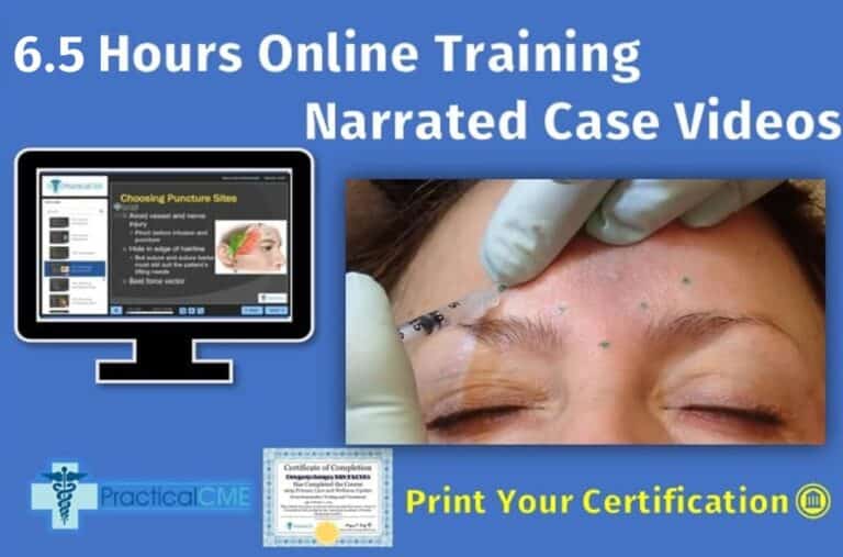 Botox Training Online Course with Dermal Fillers (2025) 6.5 Hour CME ...